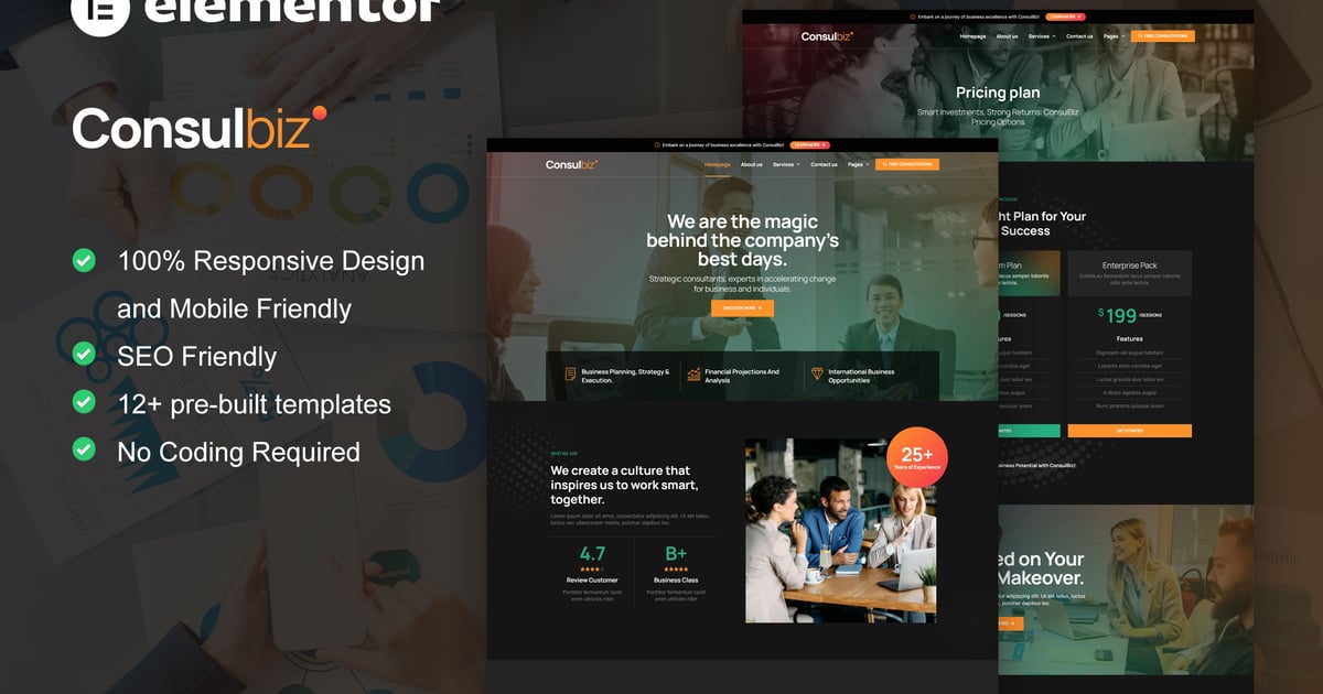 Download ConsulBiz – Business & Consulting Elementor Template Kit ...
