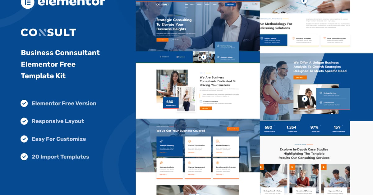 Télécharger Consult – Business Consulting & Strategy Elementor Template ...
