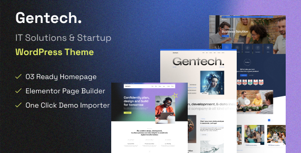Télécharger Gentech – IT Solutions & Startup WordPress Theme version 1.0.0