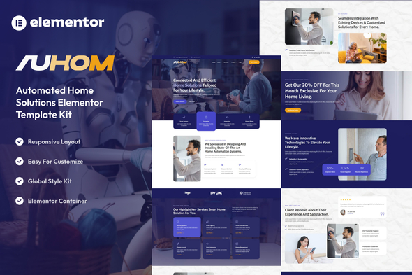 Download Auhom – Smart Home Automation Elementor Template Kit version 1.0.0