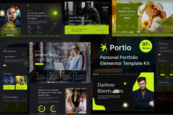 Download Portio – Portfolio Elementor Template Kit version 1.0.0
