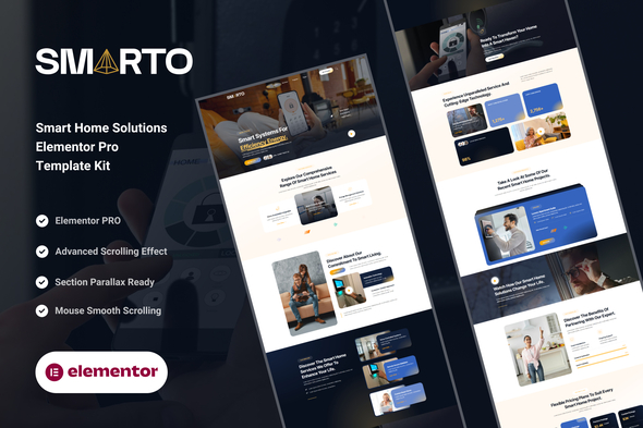 Download Smarto – Smart Home Solutions Elementor Pro Template Kit ...