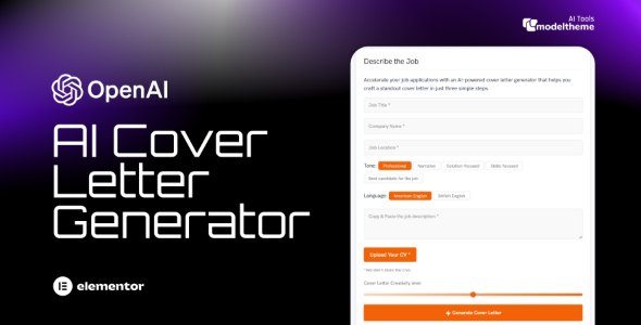 Download AI Cover Letter Generator for WordPress version 1.0.0
