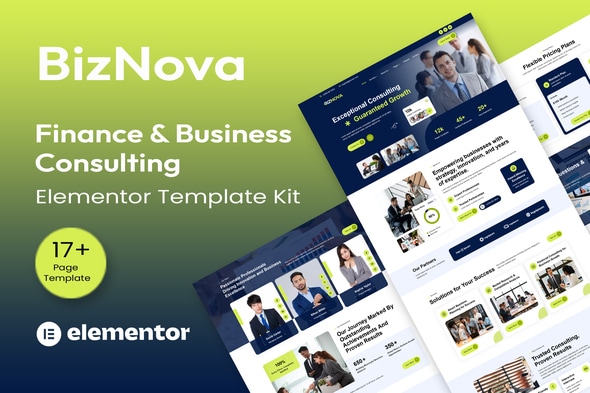 Télécharger BizNova– Business Consulting Elementor Template Kit version ...