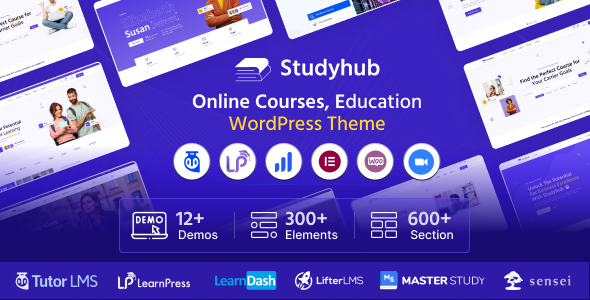 Télécharger Studyhub – Education WordPress Theme version 1.1.8
